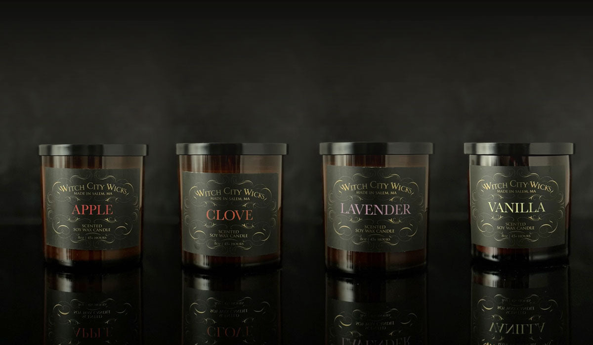 Witch City Wicks Salem's gothic witchy hand-crafted soy candles