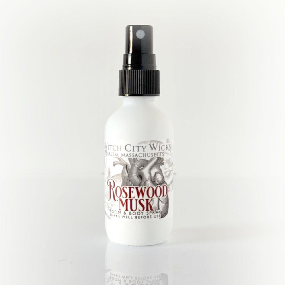 Rosewood Musk room spray – Witch City Wicks
