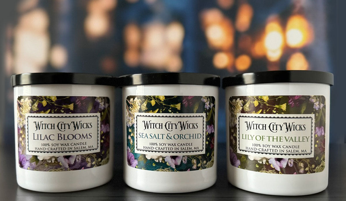 Witch City Wicks Salem's gothic witchy hand-crafted soy candles