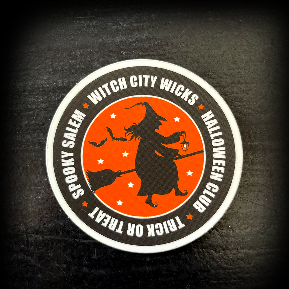 WCW Halloween Club sticker – Witch City Wicks
